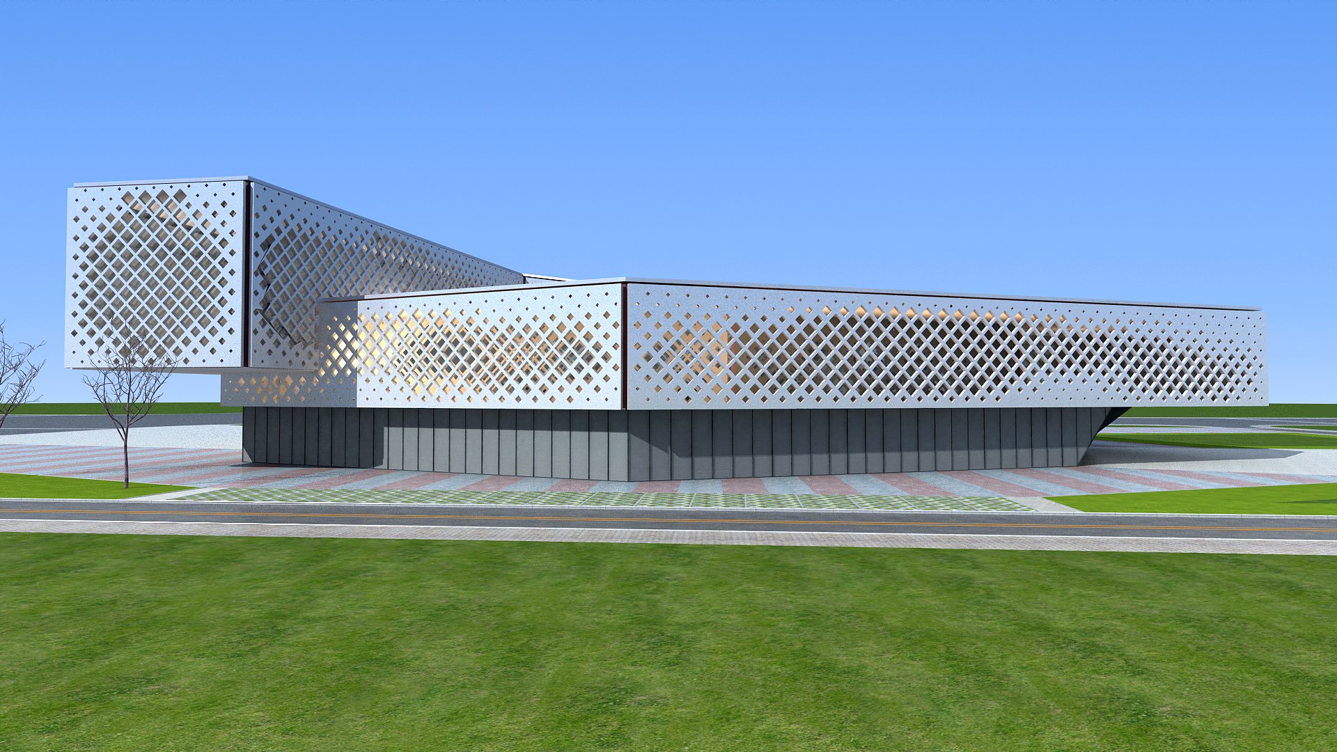3D Modern Building 01 Model - TurboSquid 2256318
