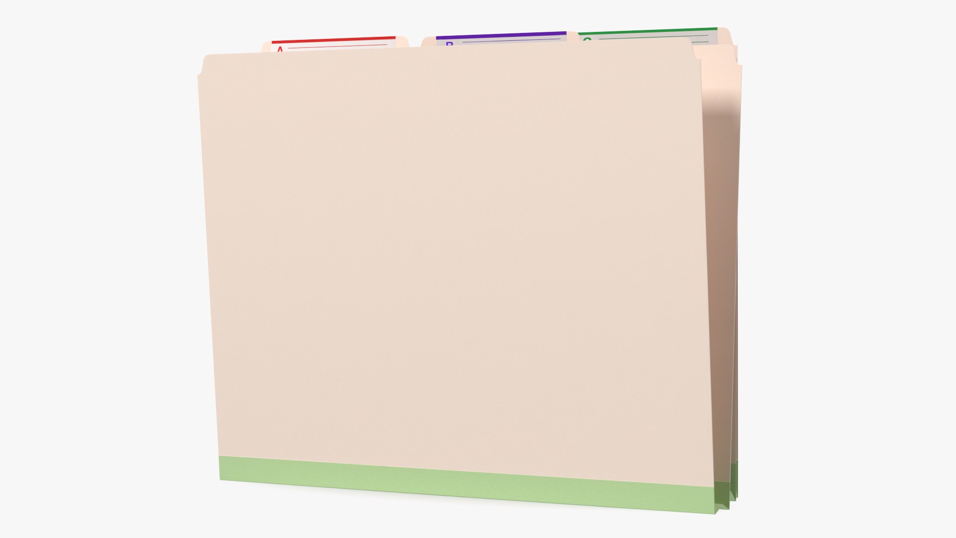 3D Cardboard File Folder Biege Model - TurboSquid 1797885