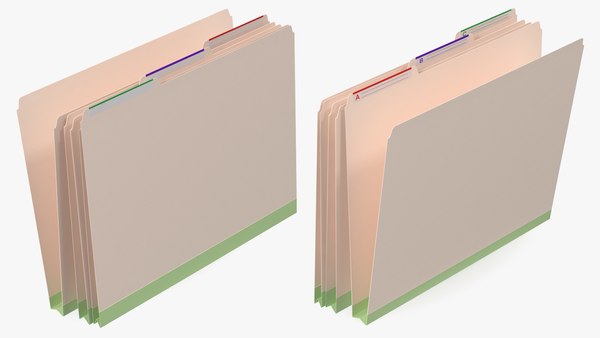 3D Cardboard File Folder Biege model - TurboSquid 1797885