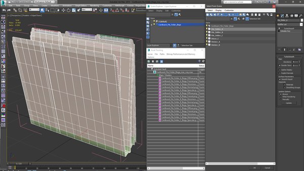 3D Cardboard File Folder Biege model - TurboSquid 1797885