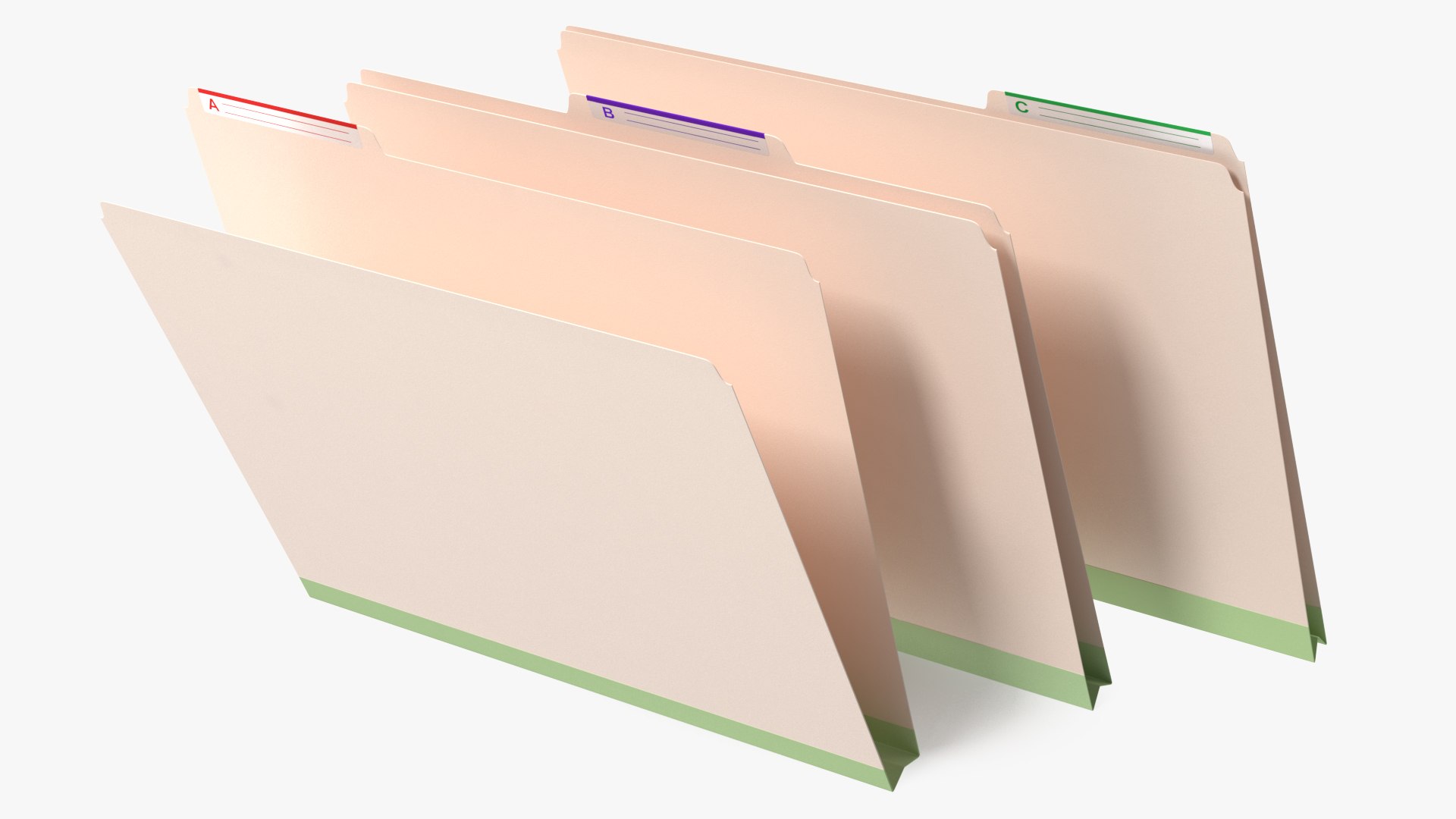 3D Cardboard File Folder Biege Model - TurboSquid 1797885