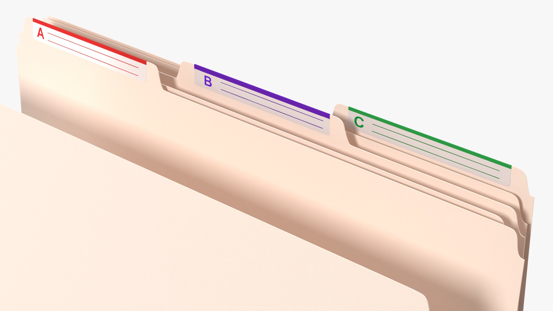 3D Cardboard File Folder Biege Model - TurboSquid 1797885