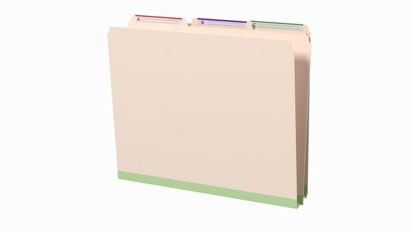 3D Cardboard File Folder Biege model - TurboSquid 1797885
