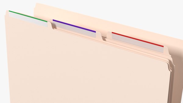 3D Cardboard File Folder Biege model - TurboSquid 1797885