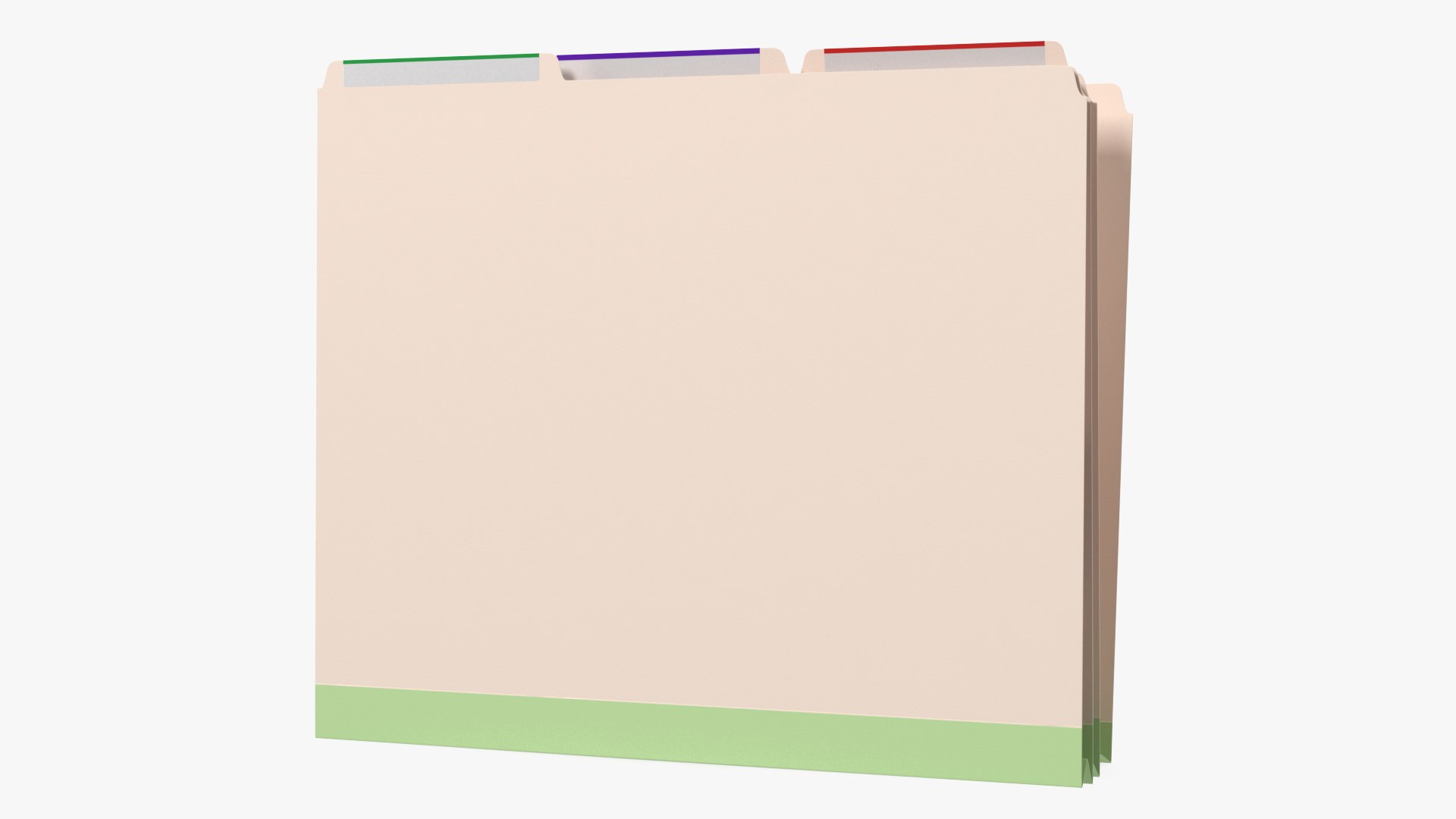 3D Cardboard File Folder Biege Model - TurboSquid 1797885