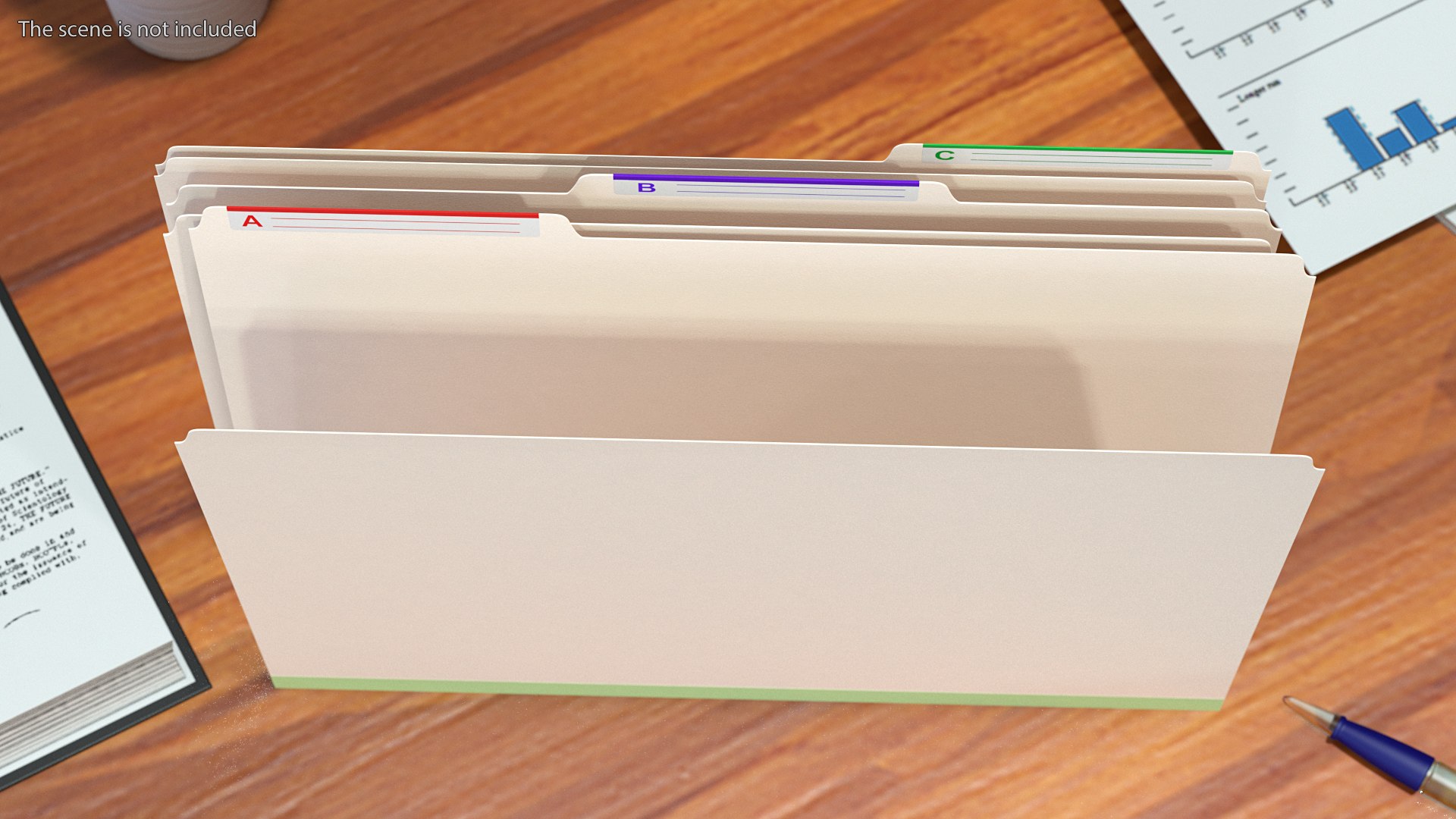 3D Cardboard File Folder Biege Model - TurboSquid 1797885