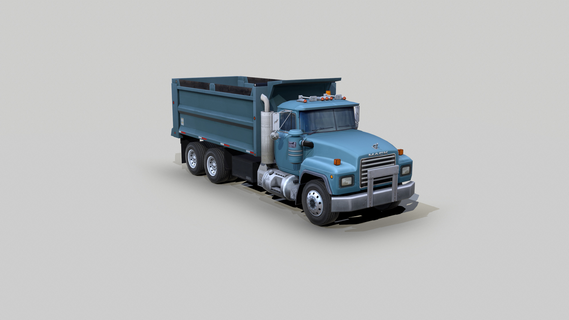 Mack RD690S Dump Truck Trailer S02 1994 Model - TurboSquid 1862533
