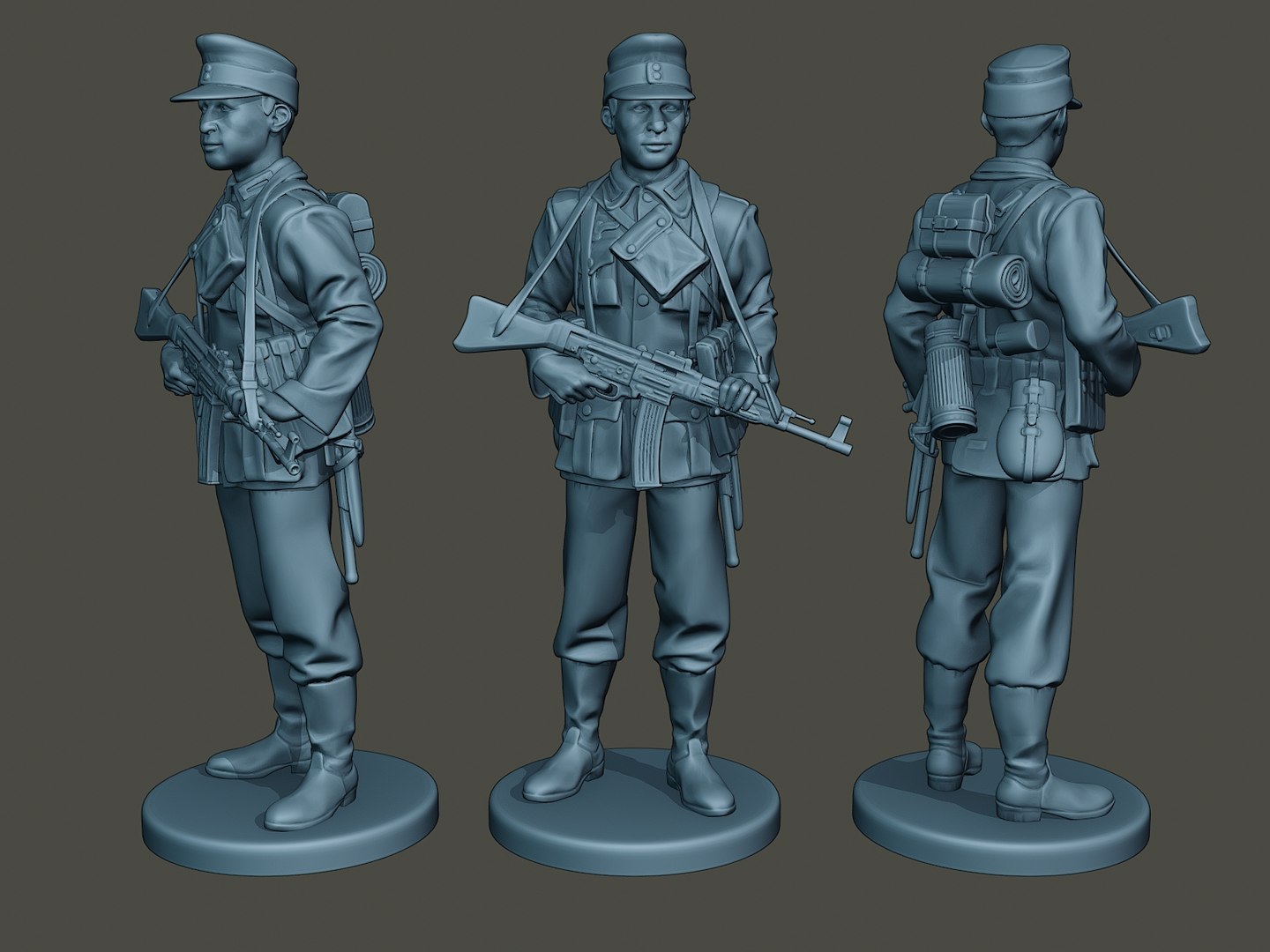 German Soldiers Ww2 G3 3D Model - TurboSquid 1497682