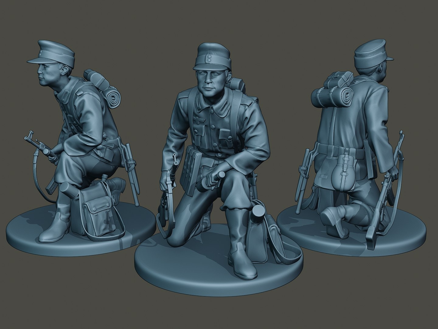German Soldiers Ww2 G3 3D Model - TurboSquid 1497682