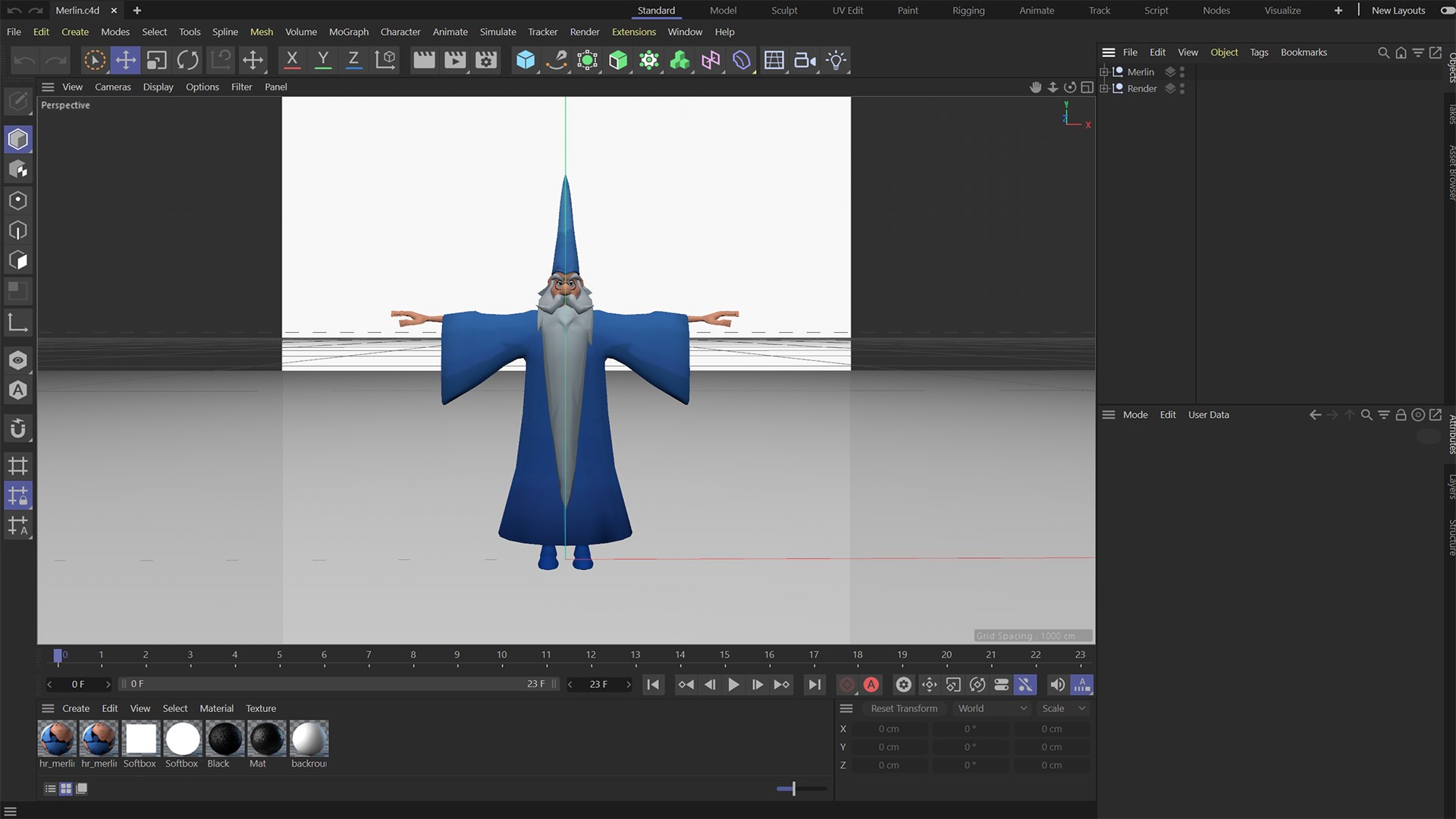 3D Merlin Model - TurboSquid 1849484