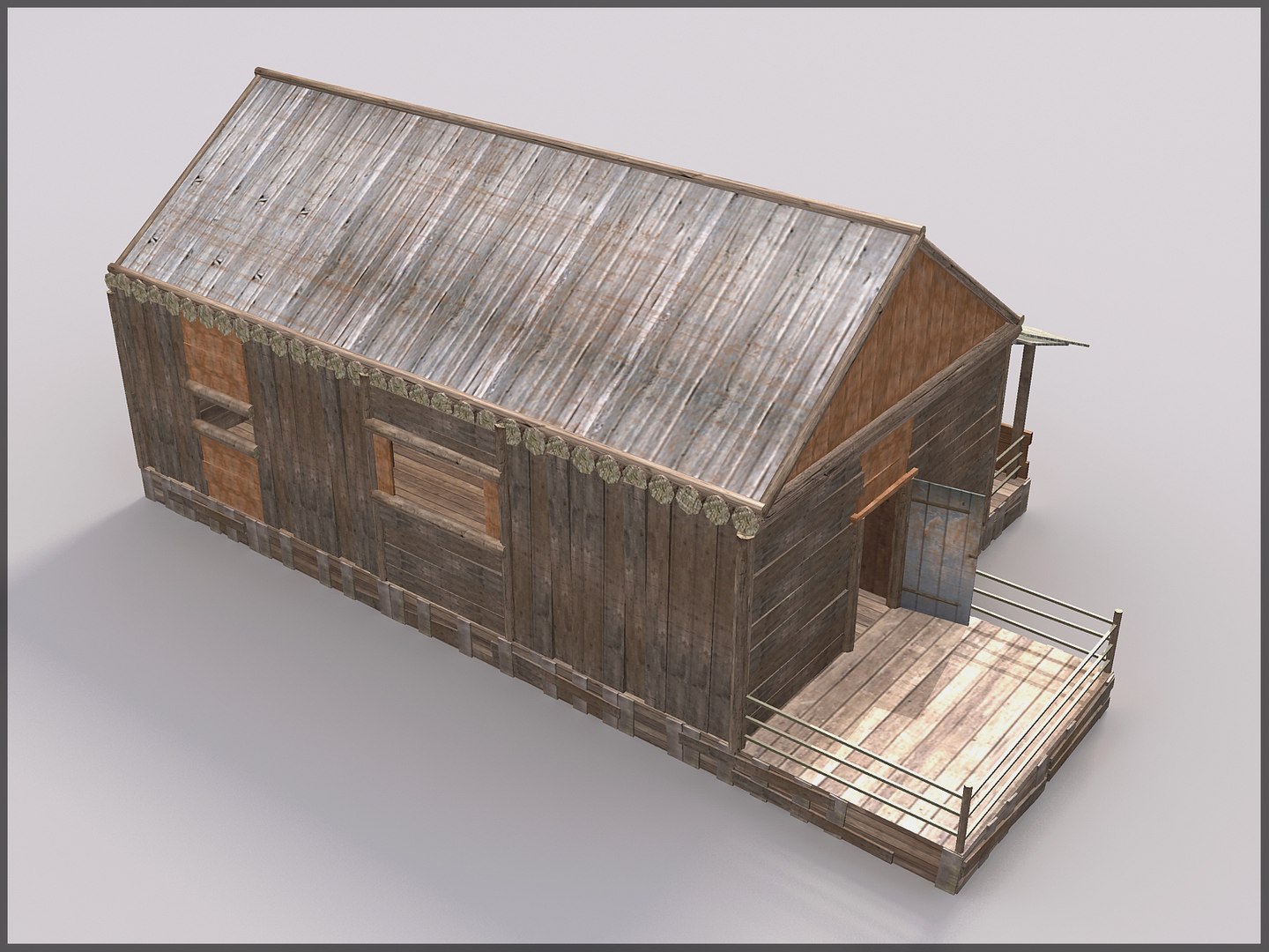 Cottage Shack Modelled 3d Model