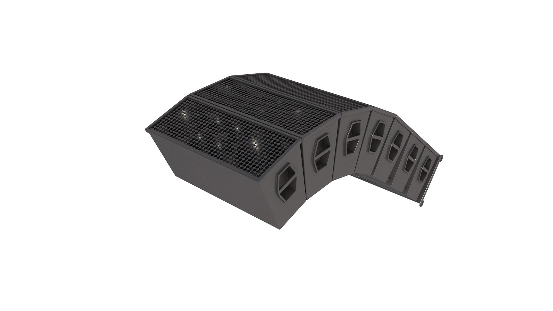 3D Model Linear Array Speaker System - TurboSquid 2293967