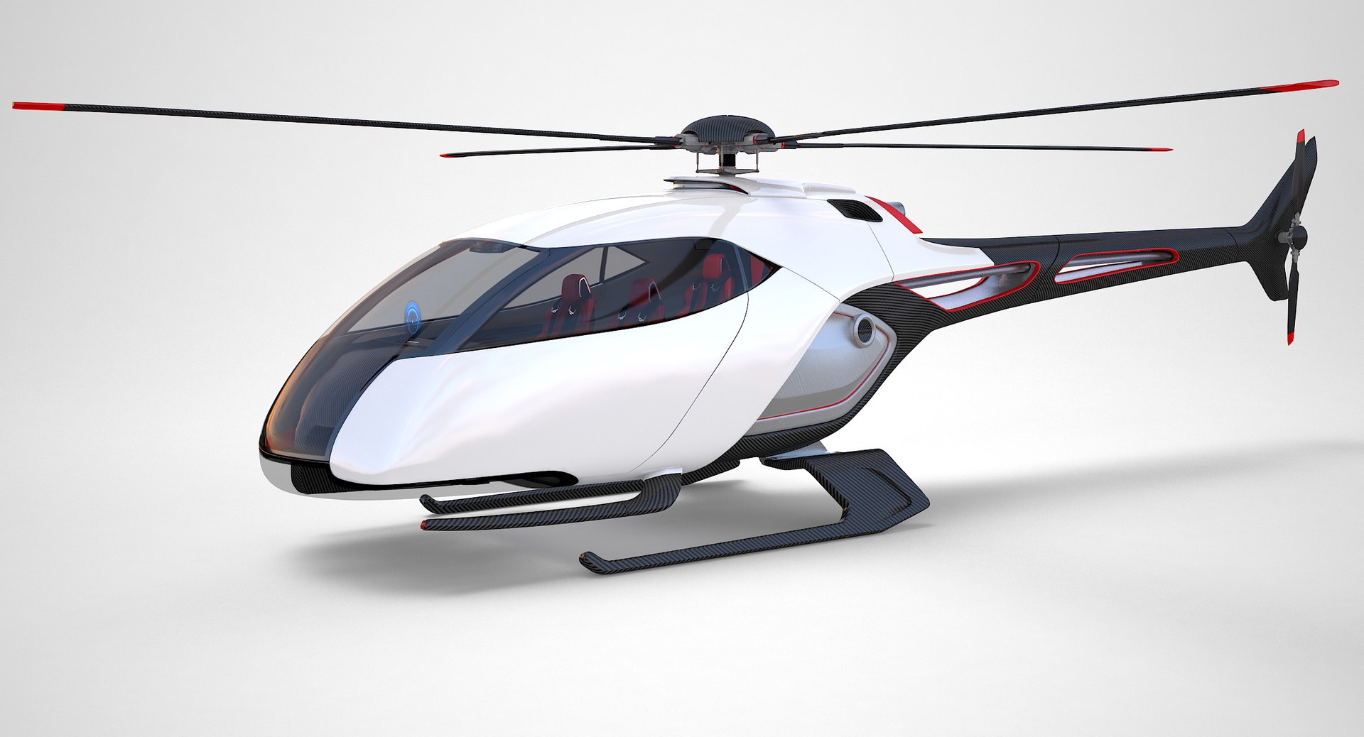 Futuristic Helicopter Design