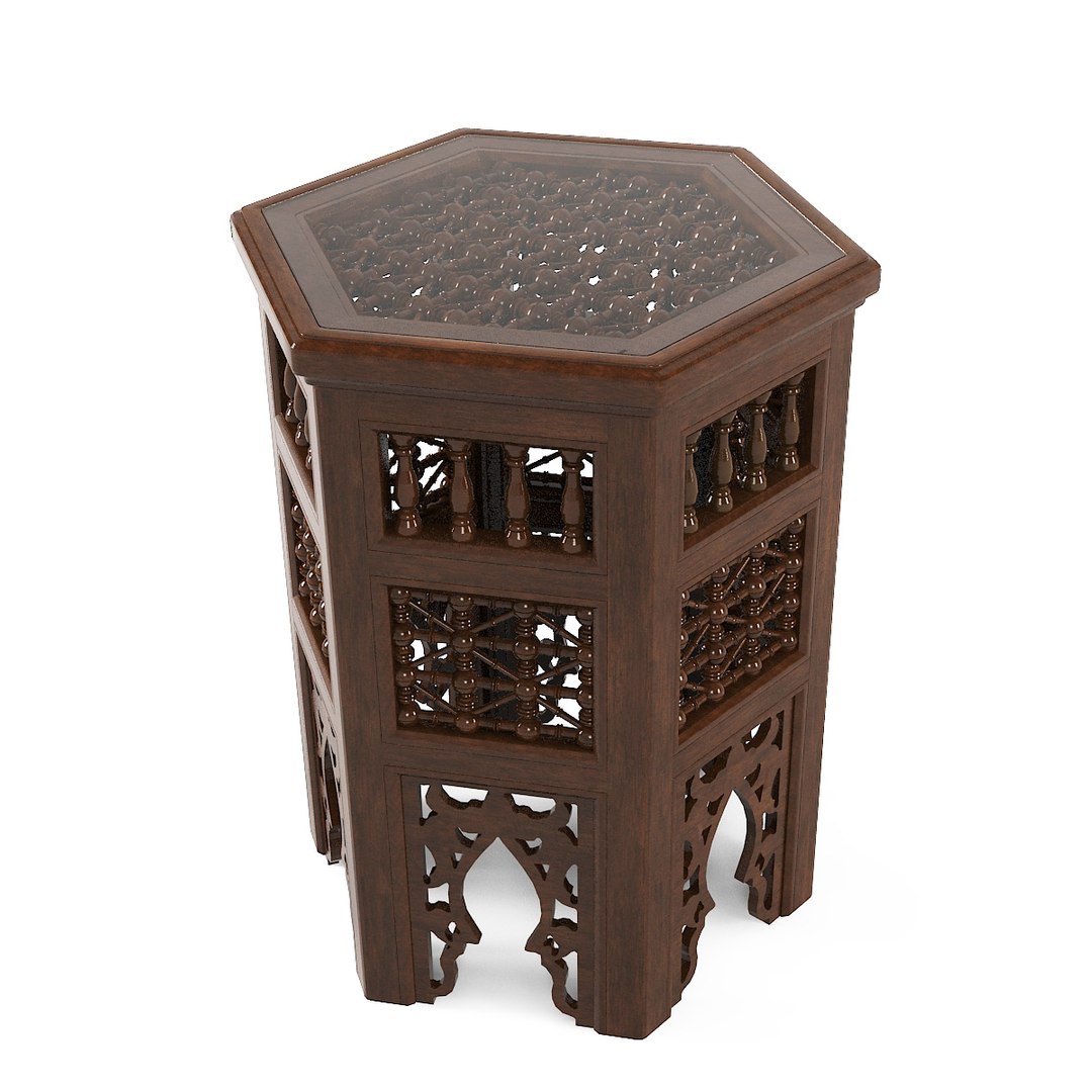 3D Moucha Table Moroccan - TurboSquid 1172168