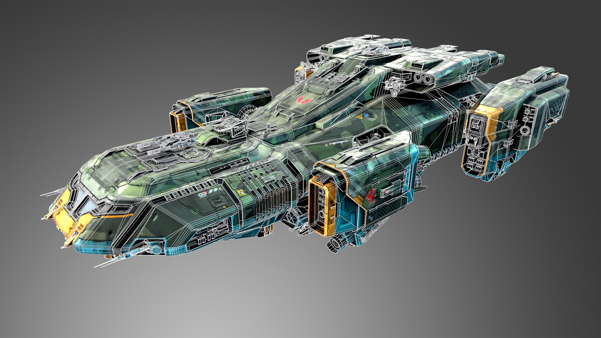 3D SF - Heinkel HE-03 - Spacecraft - TurboSquid 2321277