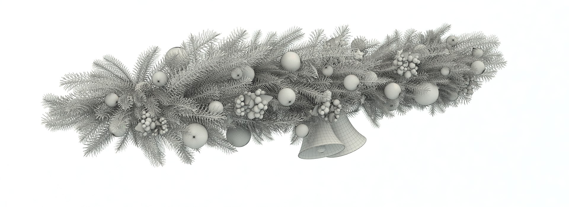 3D Garland Holiday Model - TurboSquid 1650426