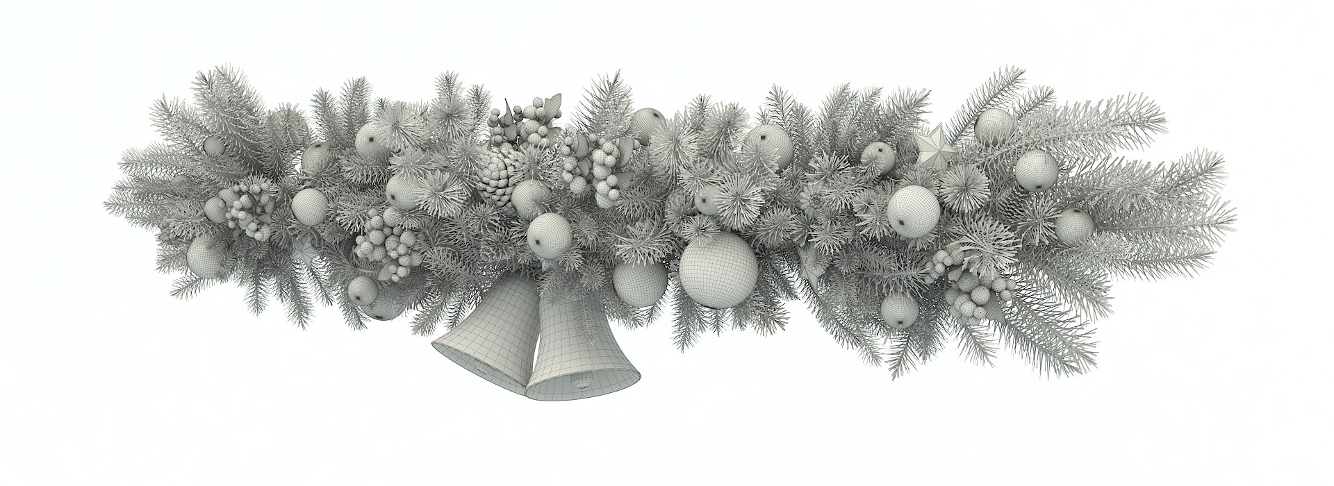 3D Garland Holiday Model - TurboSquid 1650426