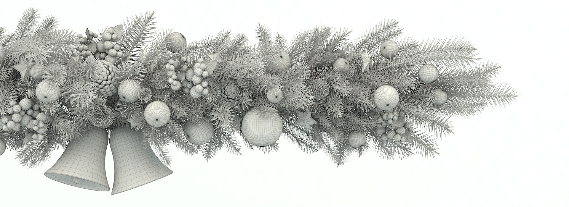 3D Garland Holiday Model - TurboSquid 1650426