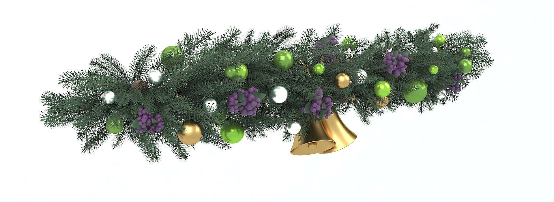 3D Garland Holiday Model - TurboSquid 1650426