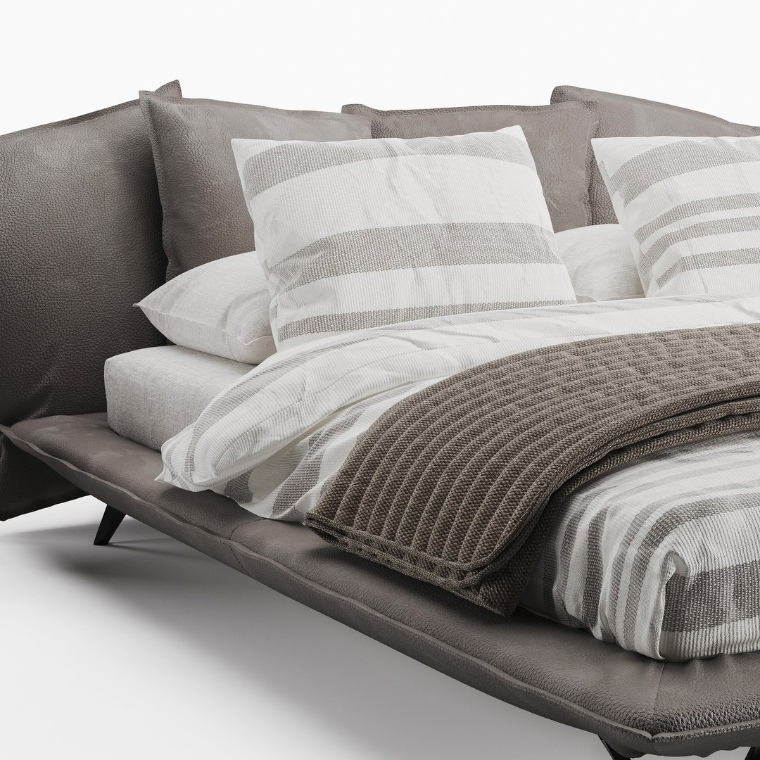 Cierre Imbottiti Don Bed and Moon Bedside Table model - TurboSquid 1771985