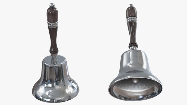 3D silver altar bell wood model - TurboSquid 1684026