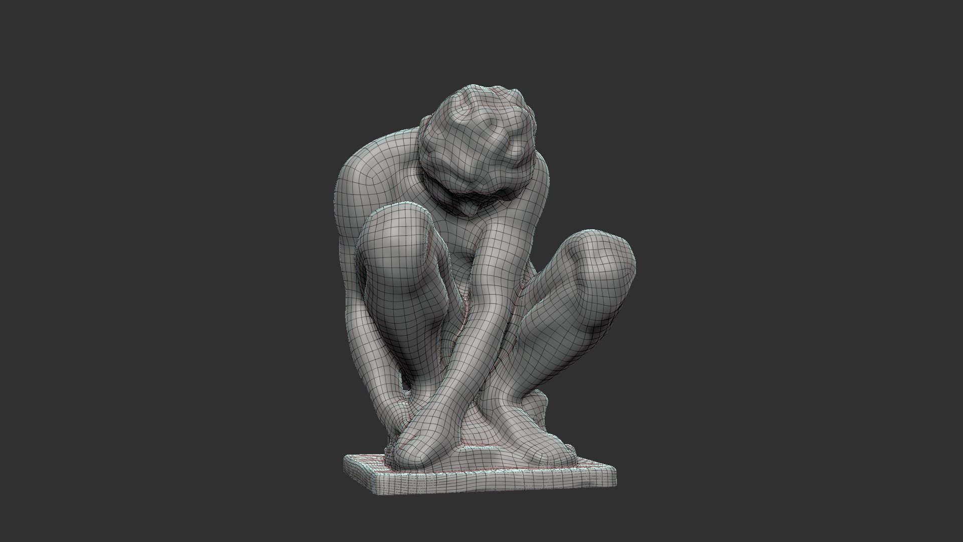 The Crouching Boy statue model - TurboSquid 1825707