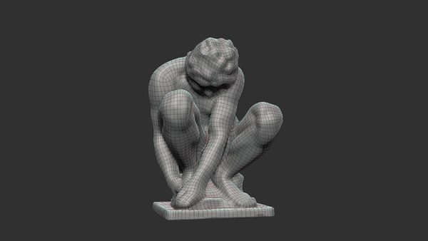 The Crouching Boy statue model - TurboSquid 1825707
