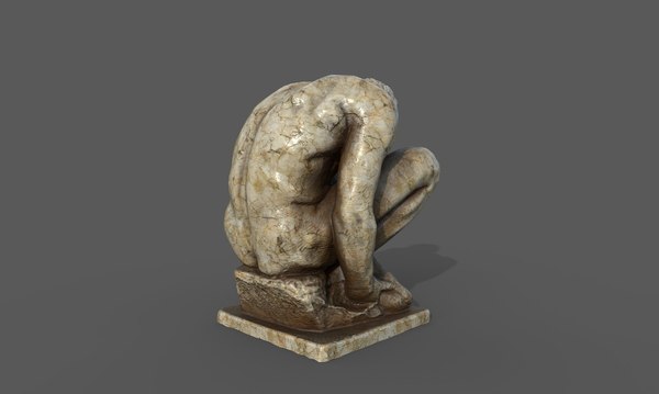 The Crouching Boy statue model - TurboSquid 1825707