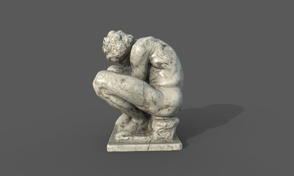 The Crouching Boy statue model - TurboSquid 1825707