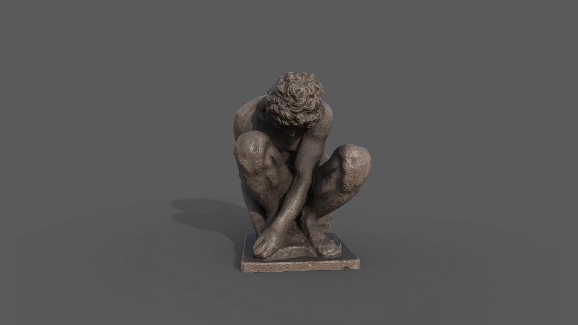 The Crouching Boy statue model - TurboSquid 1825707