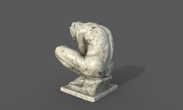 The Crouching Boy statue model - TurboSquid 1825707