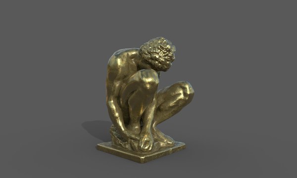 The Crouching Boy statue model - TurboSquid 1825707