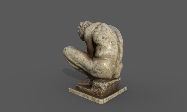 The Crouching Boy statue model - TurboSquid 1825707