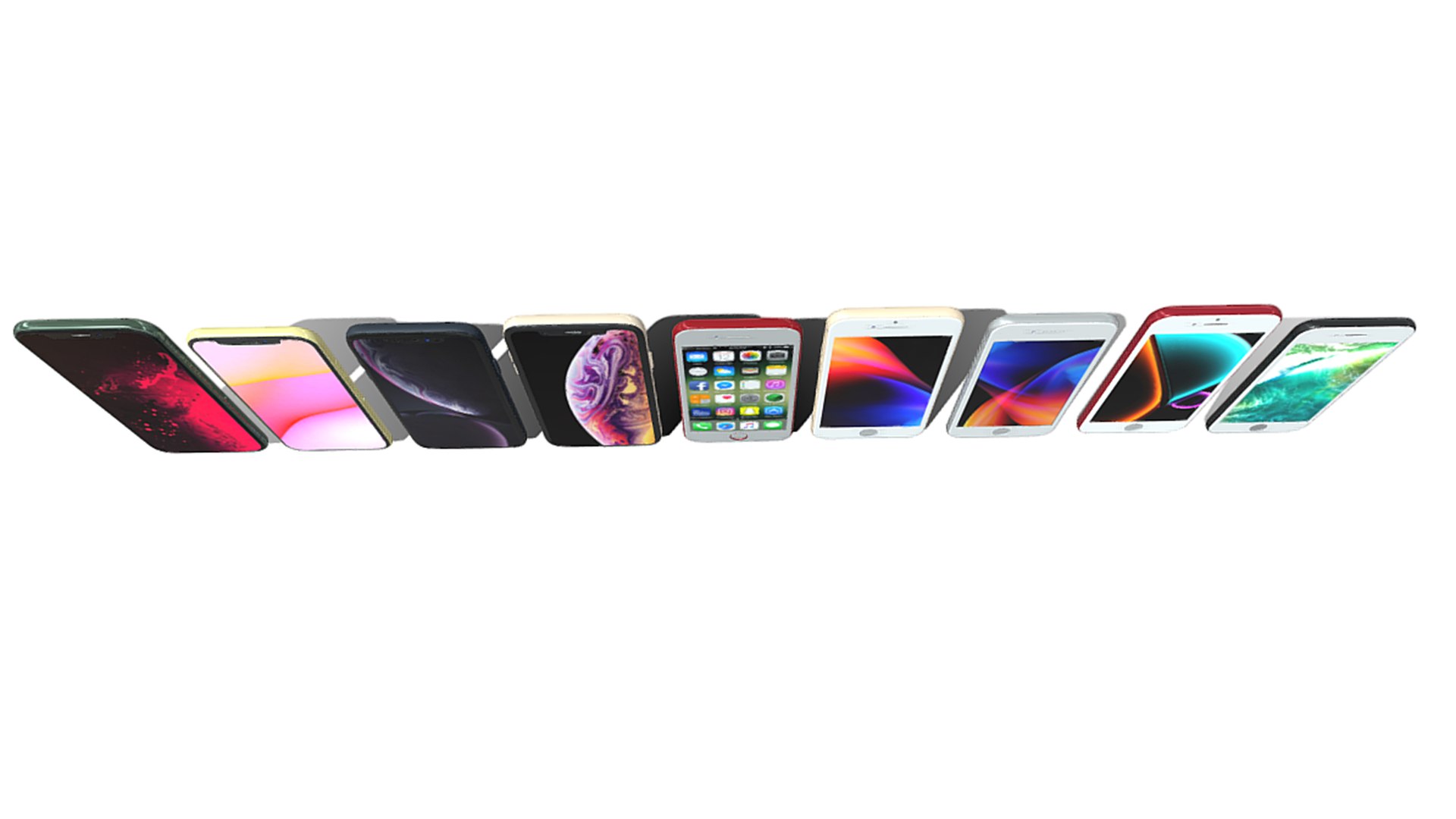 3D All IPhones Model - TurboSquid 2148870