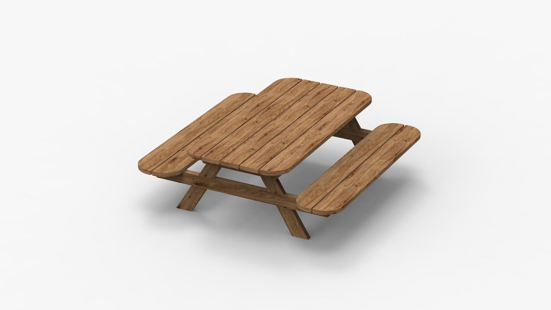 3D Picnic Table - TurboSquid 2323342
