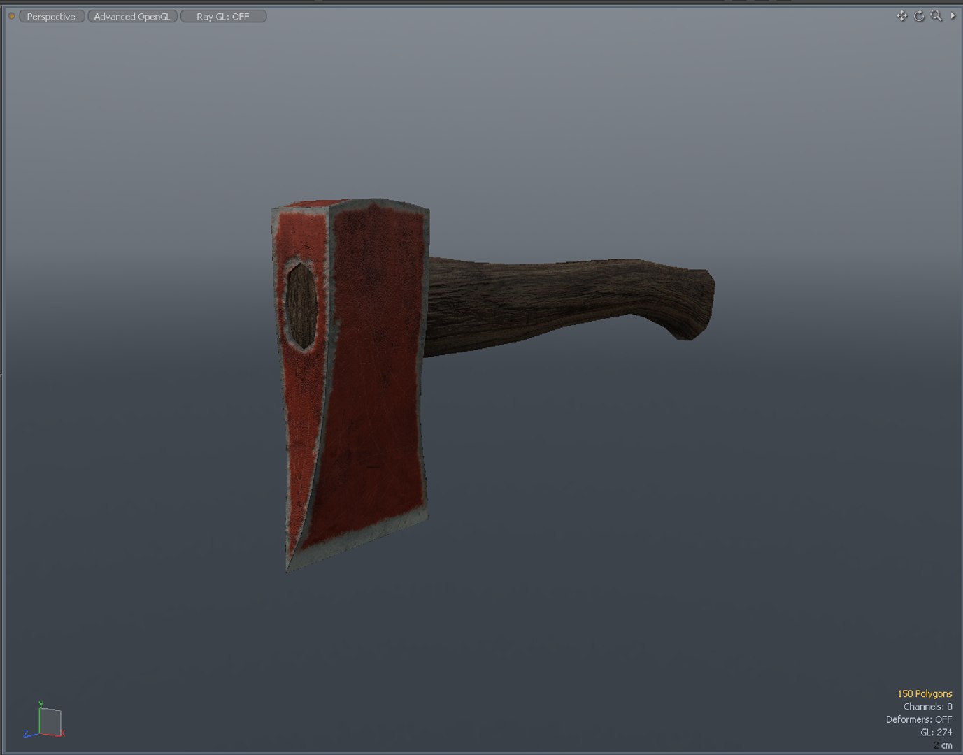 axe weapon 3d model