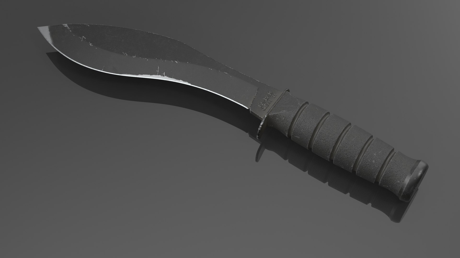 Tactical Combat Kukri Machete Used 3D Model 3D Model - TurboSquid 2190342