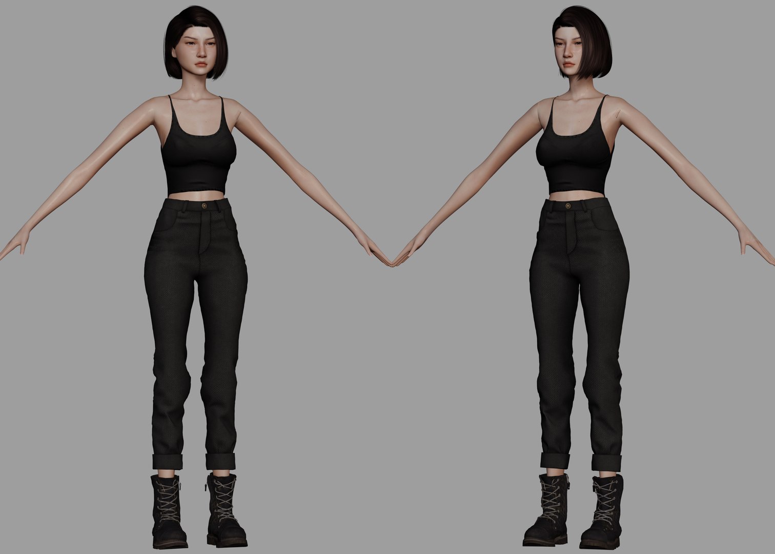 Female Character - Gamer Ready Model - TurboSquid 2081066