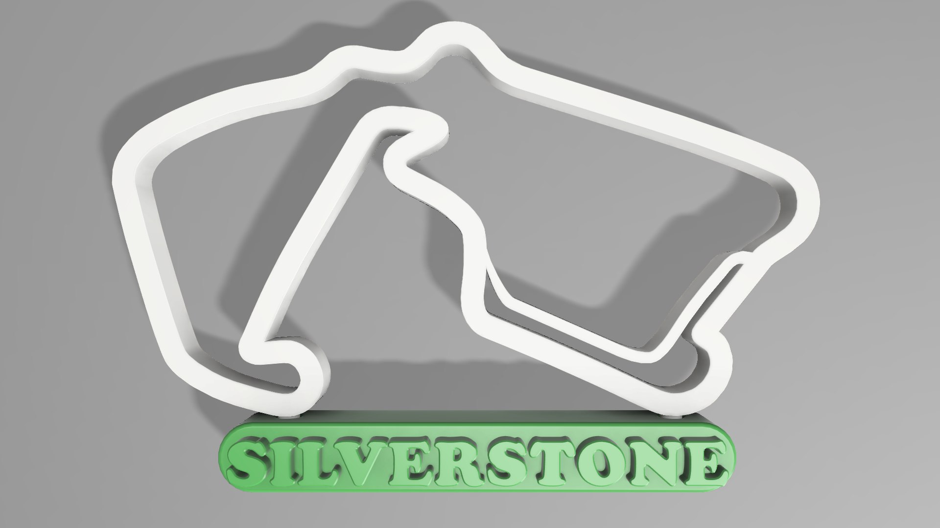 3D model F1 SILVERSTONE RACETRACK DECOR STL FILE FUSION 360 3D print ...