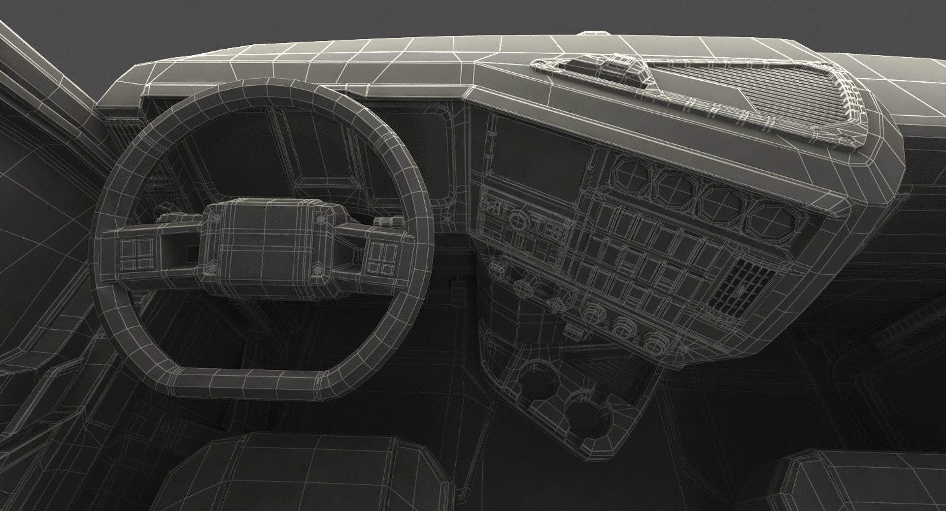 3D mack truck cabin - TurboSquid 1300228