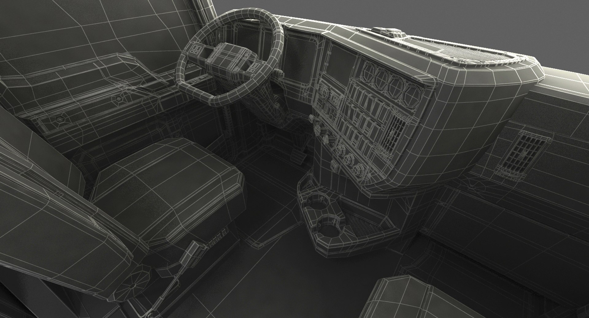 3D mack truck cabin - TurboSquid 1300228