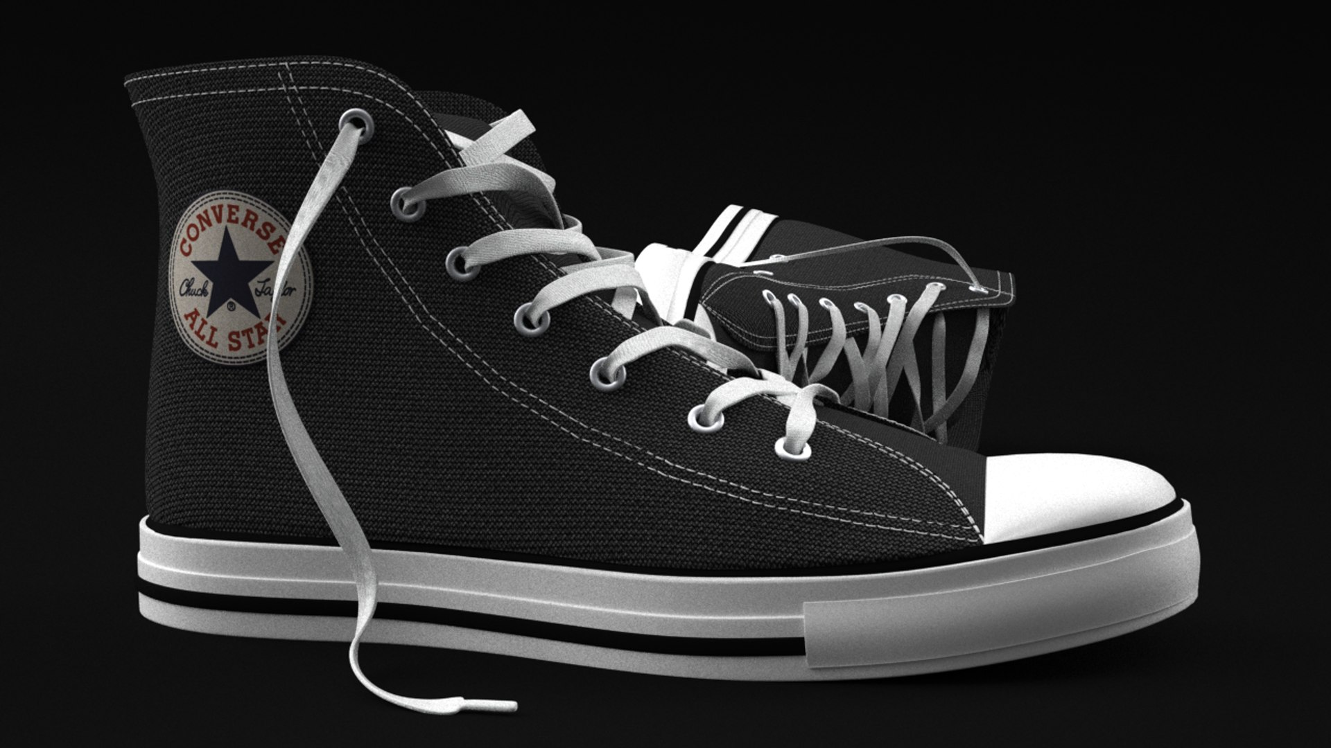 3d Model Of Converse Shoe