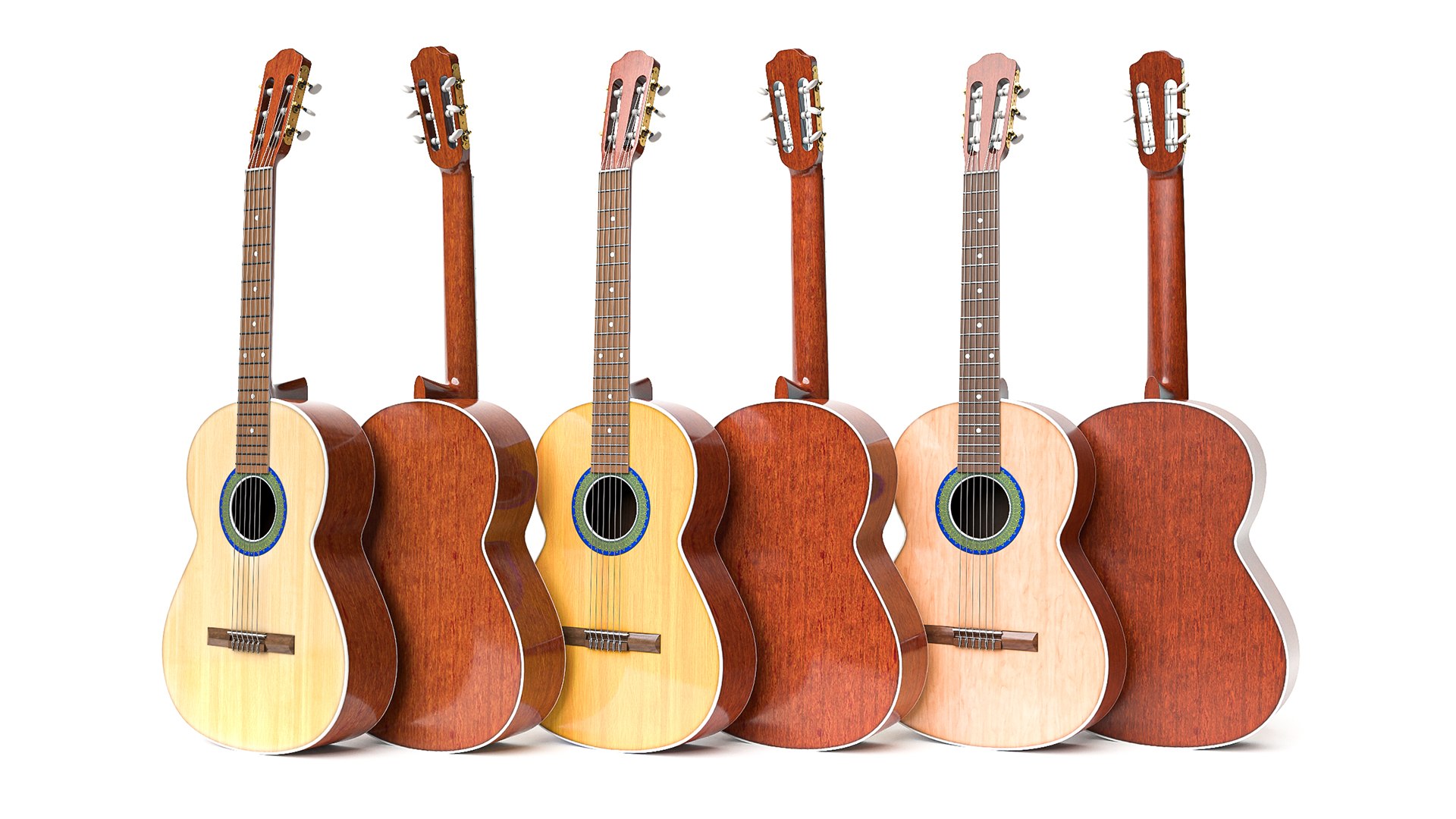 3D Classical Guitar Collection - TurboSquid 1894736