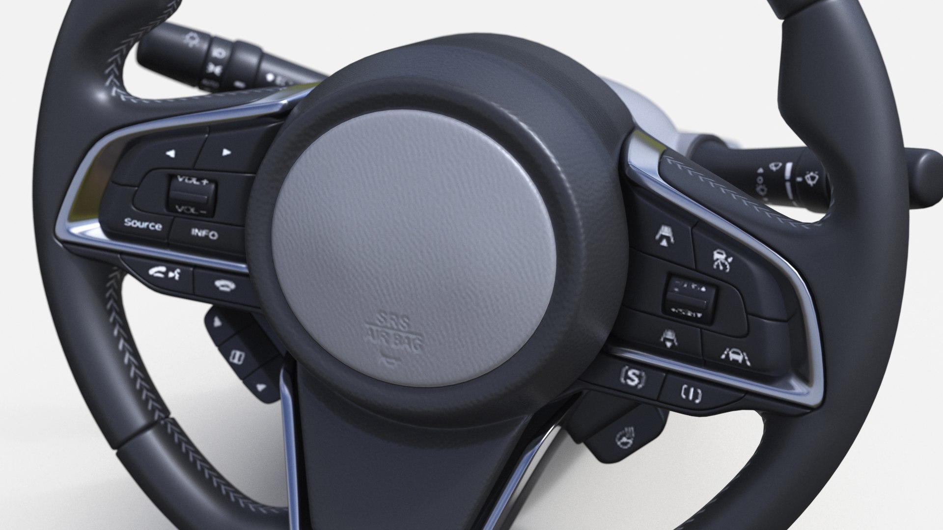 Car Steering Wheel With Controls 3D - TurboSquid 2365050