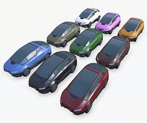 Cyberpunk minicar model - TurboSquid 1230723