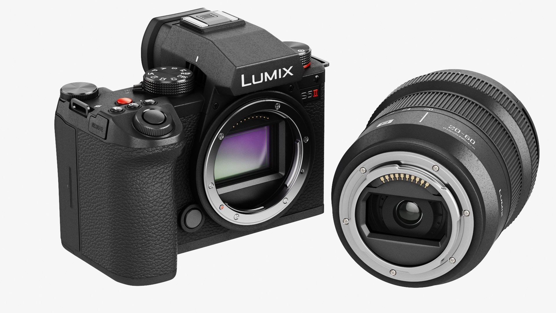 3D Model Panasonic Lumix DC-S5 II With Lens - TurboSquid 2083431