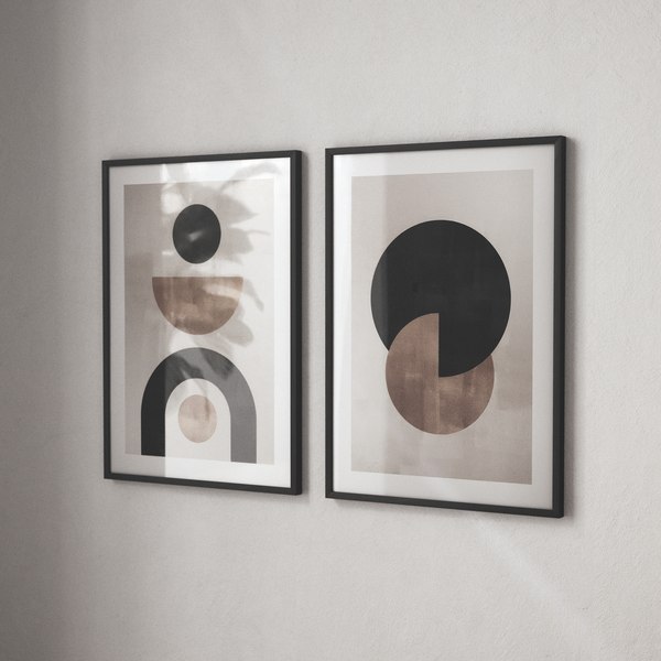 Poster set - Modern Abstract Shapes 3D 모델 - TurboSquid 2030909