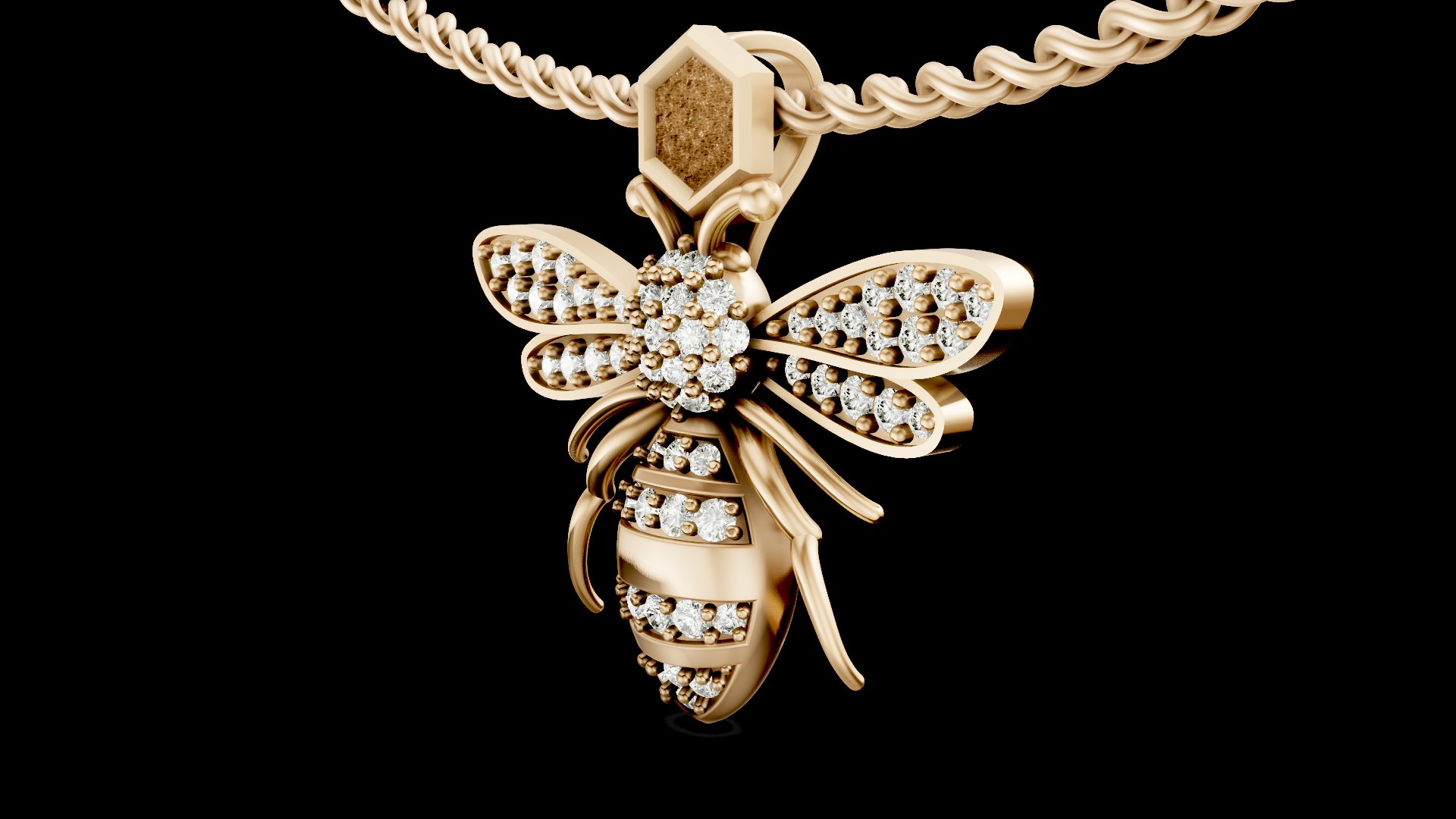 Bee Pendant 3D Model - TurboSquid 2461335