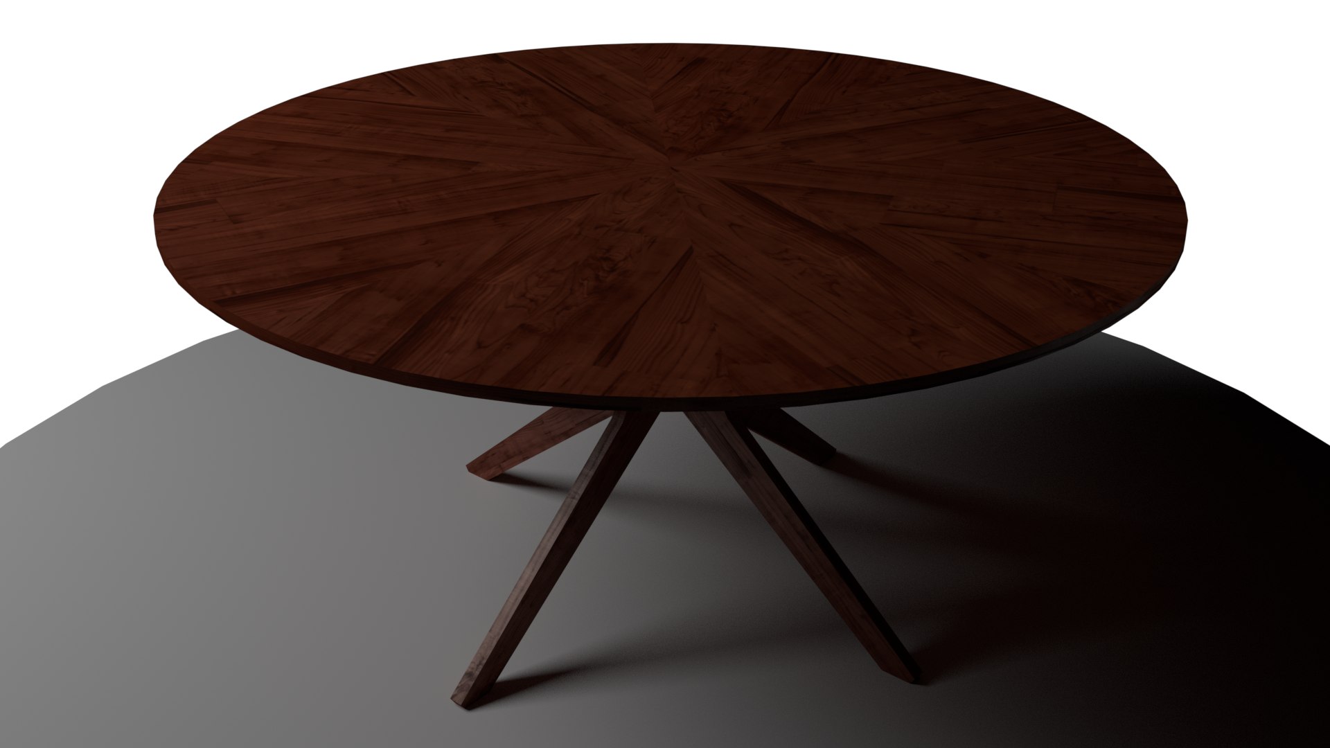 Modern dark wood table 3D - TurboSquid 1152399