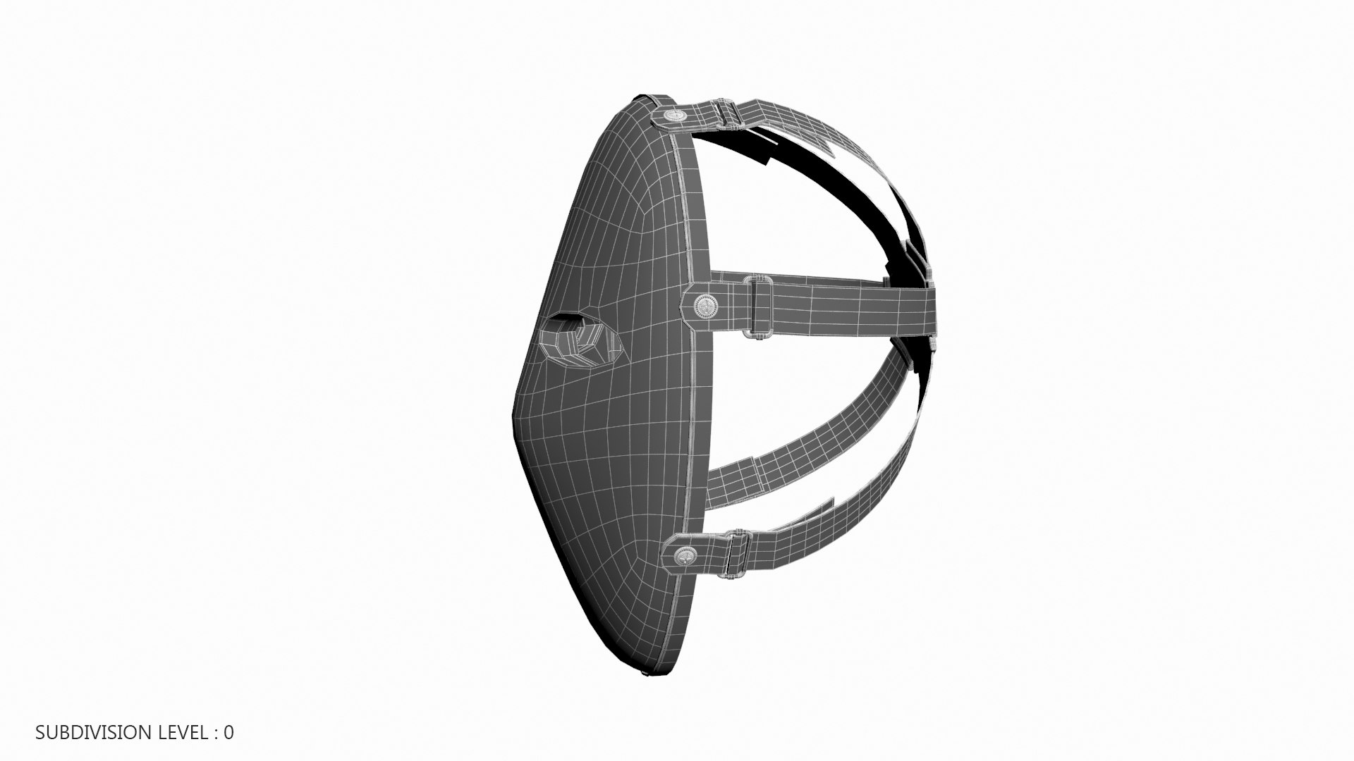Ballistic Bulletproof Mask 3D Model - TurboSquid 1493875